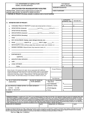 Fillable Online Forms Sc Egov Usda APPLICATION FOR HEADQUARTERS