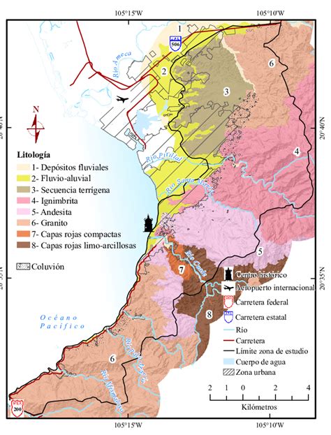 Mapa De Unidades Litol Gicas Elaborado Para La Zonificaci N De La