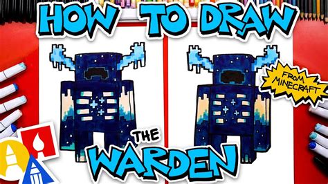 How To Draw The Warden From Minecraft