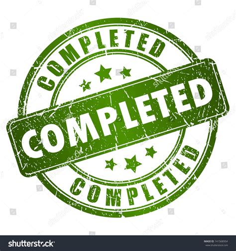Completed Stamp Png