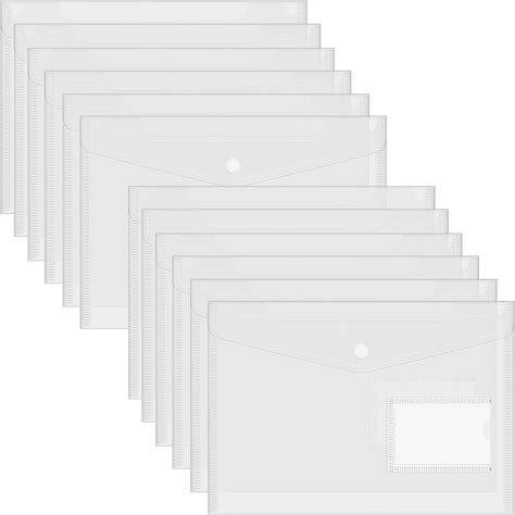 FYY Dokumententaschen A5 Klarsichthülle A5 Dokumentenmappe mit