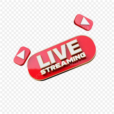 Live Streaming Clipart Hd Png D Live Stream Red Button Overlay