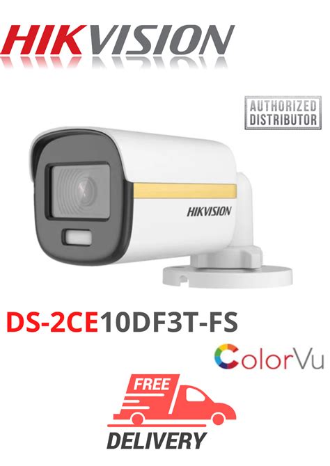 Hikvision DS 2CE10DF3T FS 2 MP ColorVu Audio Fixed Mini Bullet Camera 2