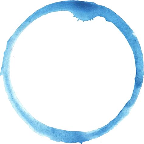 6 Blue Watercolor Circle PNG Transparent OnlyGFX