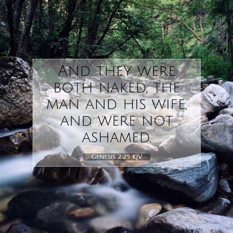 Genesis 2 25 KJV And They Were Both Naked The Man And His Wife