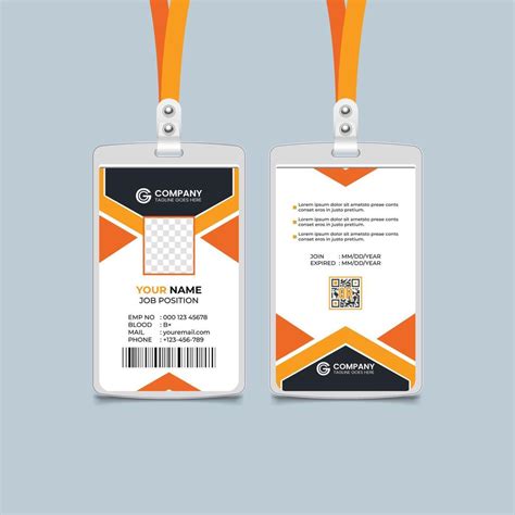 Modern Identity Employee Abstract Professional Corporate Office Id