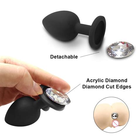S M L 100 Silikon Butt Plug Anal Plugs Unisex Sex Stopper 3