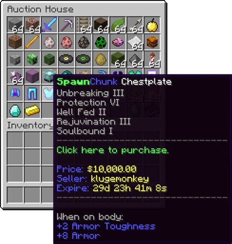 Auctionhouse Legacy Spigotmc High Performance Minecraft