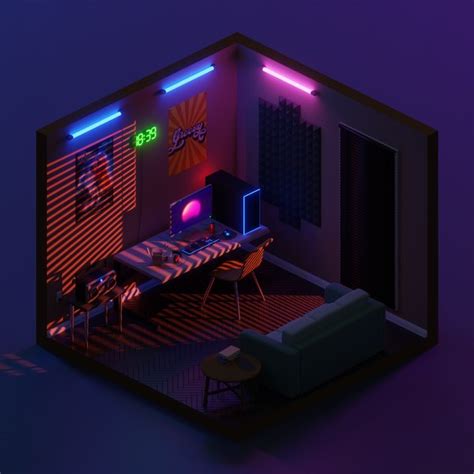 3D модель Изометрическая игровая комната 3 TurboSquid 1810141