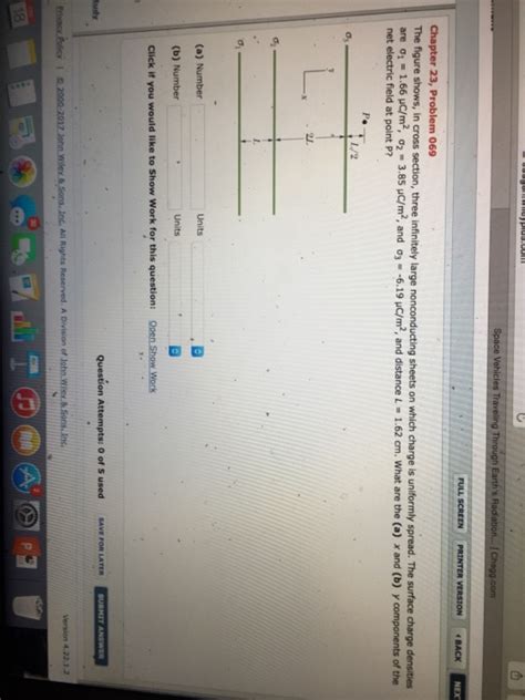 Solved The Figure Shows In Cross Section Three Infinitely Chegg