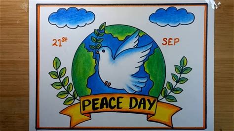International Peace Day Drawing International Day Of Peace Poster