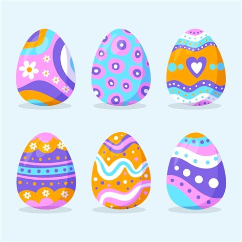 Free Vector Hand Drawn Easter Egg Collection