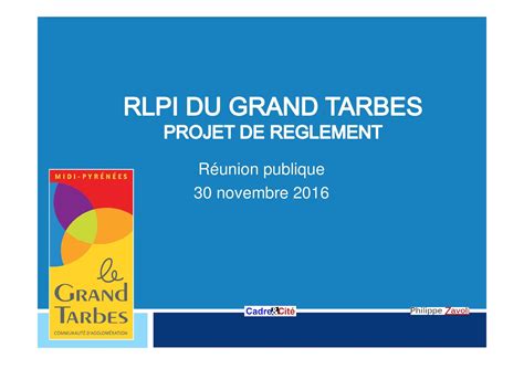 Calam O Gt Pr Sentation Projet Rlpi R Union Publique