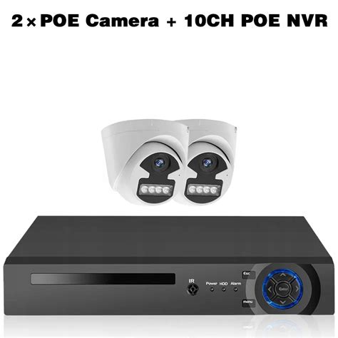 Kamera kopułkowa IP 4K POE 10 kanałowy zestaw do systemu monitoringu