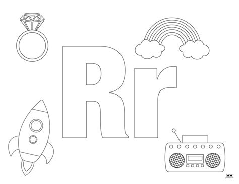 Letter R Coloring Pages Free Pages Printabulls
