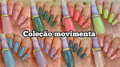 ESMALTE IMPALA COLEÇÃO MOVIMENTA LANÇAMENTO COMPARAÇÃO DE CORES