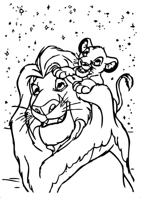 Disegni Re Leone Da Colorare Per Bambini