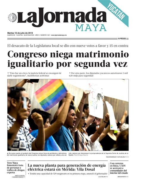 La Jornada Maya Yucatán Martes 16 de julio de 2019 by La Jornada Maya