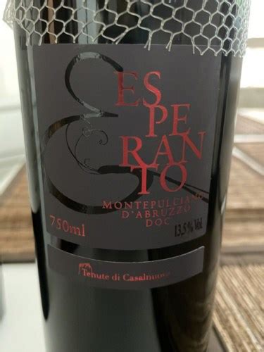 Tenute Di Casalnuovo Esperanto Montepulciano D Abruzzo Vivino US