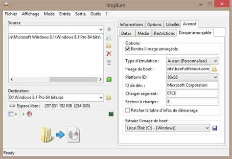 Créer un CD DVD bootable de Windows 8 ou 7