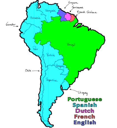 Spanish Speaking Countries And Their Capitals In South America Armes