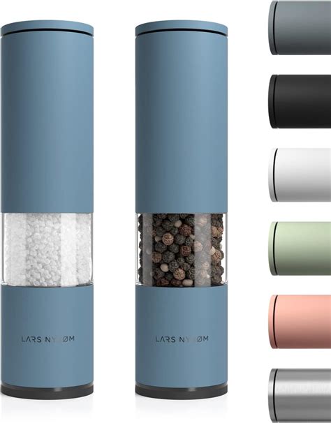 Amazon LARS NYSØM Stainless Steel Salt and Pepper Mills Set with