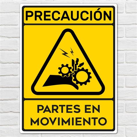 Señalamiento Precaucion Partes En Movimiento 30x40 Meses sin intereses