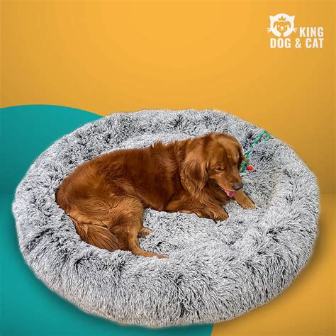 CAMA ANTIESTRÉS PARA PERRO Y GATO TIPO DONA King Mascotas