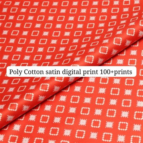 Cotton Satin Digital Print Fabric Multicolour At Rs 95 Piece In Surat