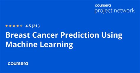 breast cancer prediction using machine learning coursya