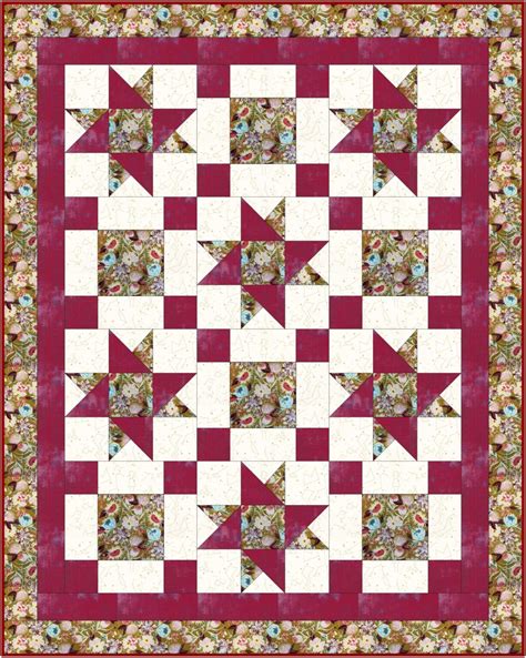 Free 3 Yard Quilt Pattern Twin Star