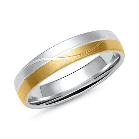 Unique Eheringe aus Gelb und Weißgold mit Diamant ER0032s