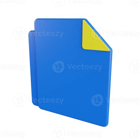 Documents 3D Illustration 10329459 PNG