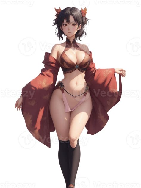 hermoso niña anime png transparente antecedentes ai generativo 32832765 PNG