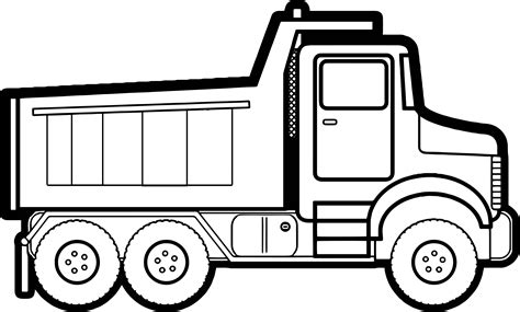 Dump Truck Coloring Sheet