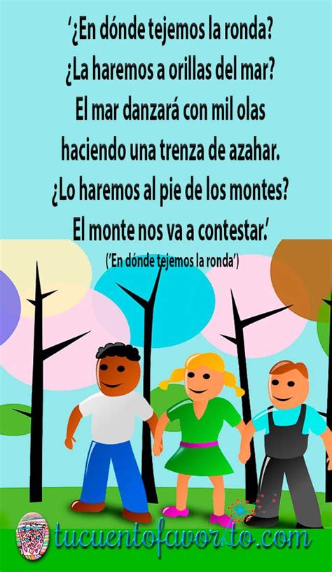 En dónde tejemos la ronda una poesía infantil para jugar Poesia de