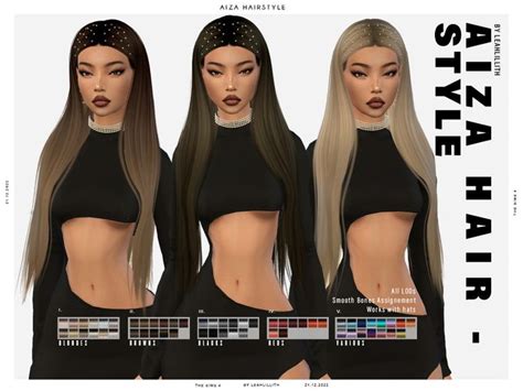 The Sims Resource Aiza Hairstyle Sims Hair Sims 4 Sims 4 Black Hair