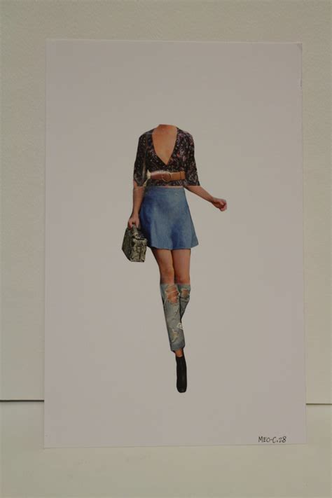 Original Magazine Collage Fashion Illustration Fashion Art Collage
