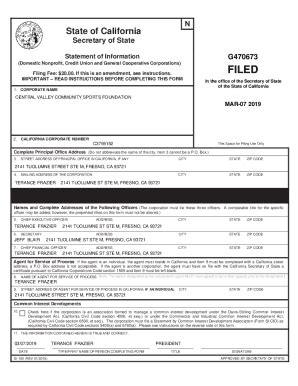 Fillable Online Don T Forget To File California S Form SI 100 Secretary