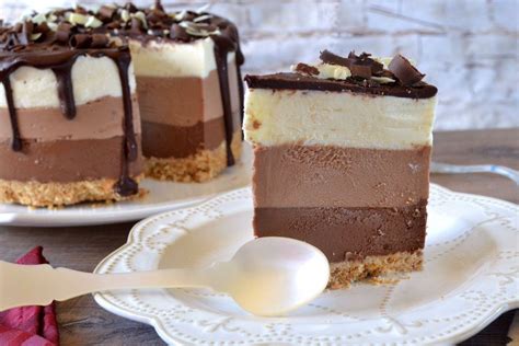Tarta mousse de 3 chocolates sin horno fácil Cocina