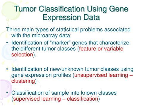 ppt classification discrimination supervised learning using microarray data powerpoint