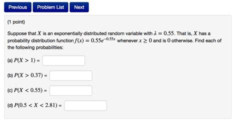 solved suppose that x is an exponentially distributed random