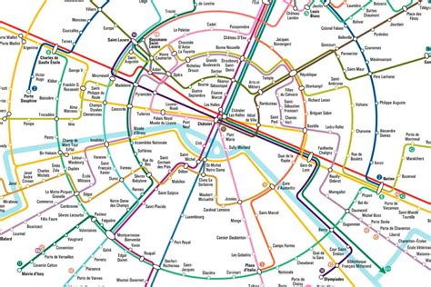 Nouvelle carte du métro de Paris une consultation plus simple