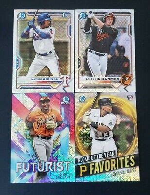 Bowman Chrome Mega Box Mojo Refractors Bcp Bcp With Inserts