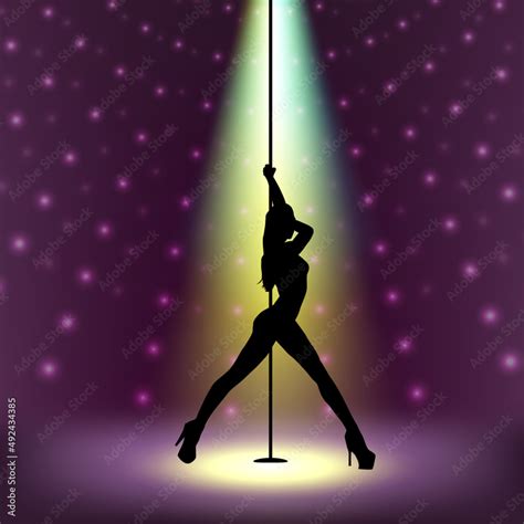Stripper Silhouettepole Dancer Silhouettesexy Stripper Girl Silhouettestriptease Dancer