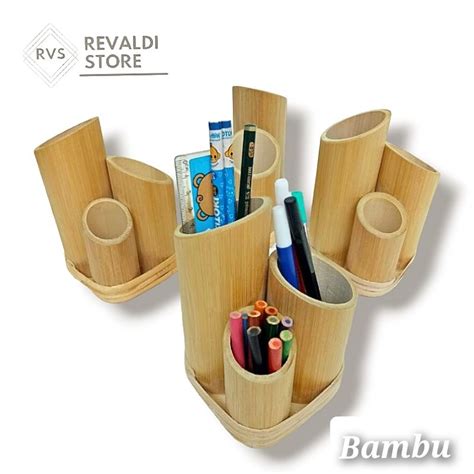 Jual Kerajinan Tempat Pensil Dari Bambu Shopee Indonesia