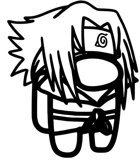 Coloriage Among Us Sasuke Manga Naruto Jecolorie The Best Porn Website