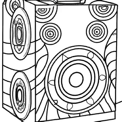 Caixa De Som Desenhos Para Colorir E Imprimir Atividades