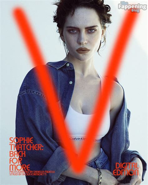 Sophie Thatcher Sexy V Magazine January Issue Photos