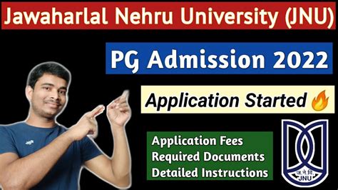 Jawaharlal Nehru University Jnu Pg Admission Started